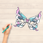 Butterfly Paper Mask Printable Insect Animal Coloring Craft Activity ...
