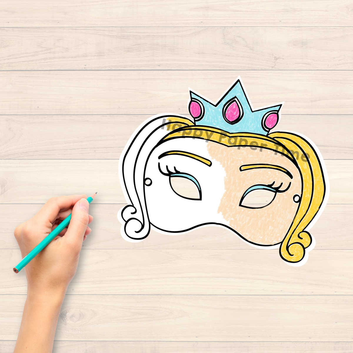 Princess Mask Printable