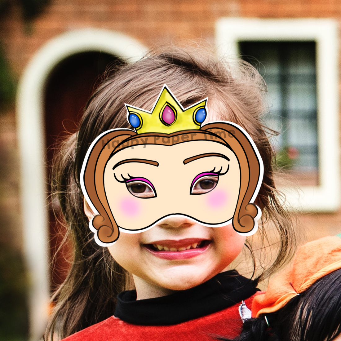 Princess Paper Mask Printable Fairytale Craft Activity Costume | Made ...