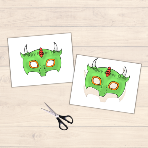 Monster Paper Mask Printable Fairytale Craft Activity Costume | Made By ...