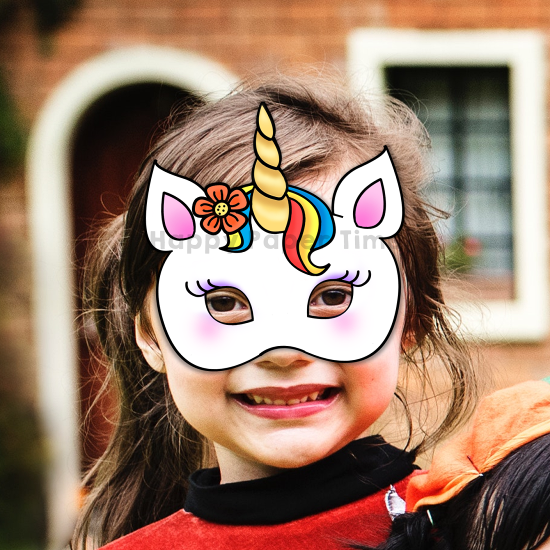 Unicorn Paper Mask Printable Fairytale Craft Activity Costume | Made By ...