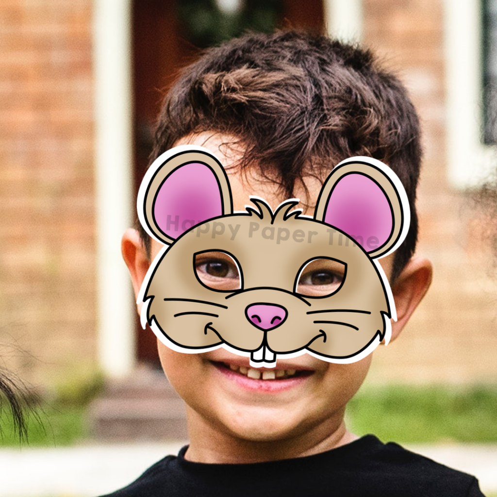 Woodland Animal Paper Masks Printable Forest Coloring Craft Activity ...