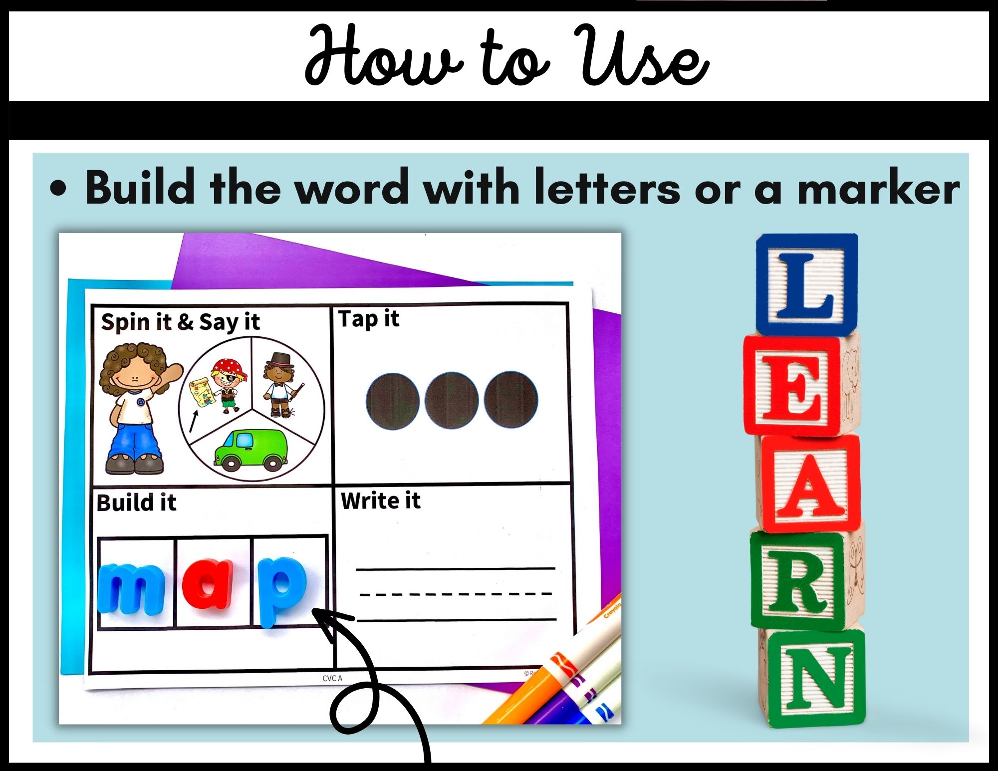 CVC A Orthographic Mapping - Word Mapping | Made By Teachers