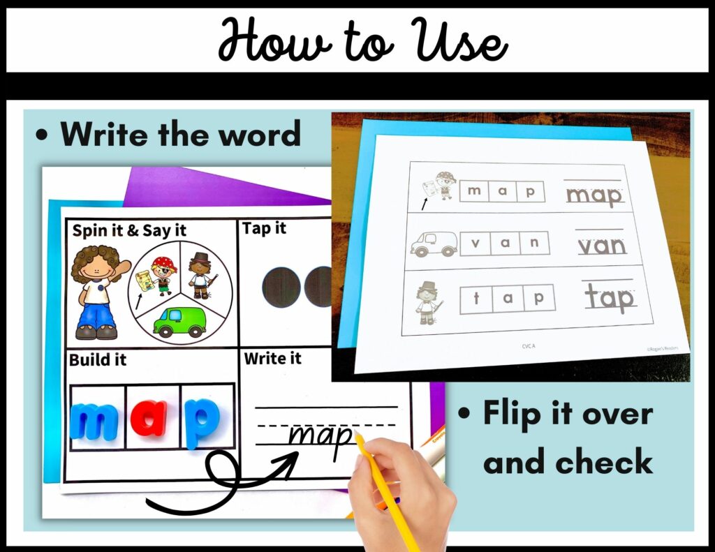 CVC A Orthographic Mapping - Word Mapping - Made By Teachers