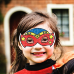 Superhero Paper Mask Printable hero Coloring Craft Activity Costume ...