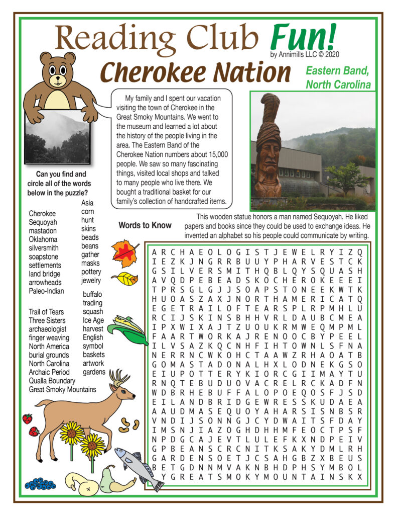 Cherokee Nation (Eastern Band) – Native American Heritage Puzzles ...
