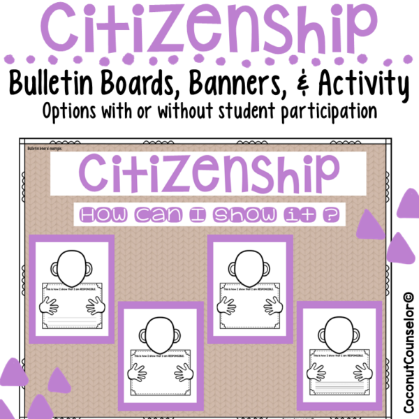Citizenship Bulletin Board, Banner, & Activity | Made By Teachers