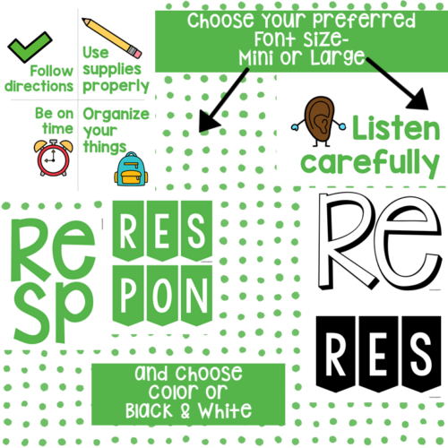 Responsibility Bulletin Board, Banner, & Activity | Made By Teachers