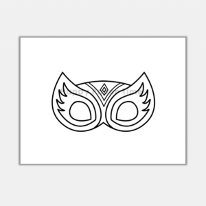Superhero Paper Mask Printable hero Coloring Craft Activity Costume ...