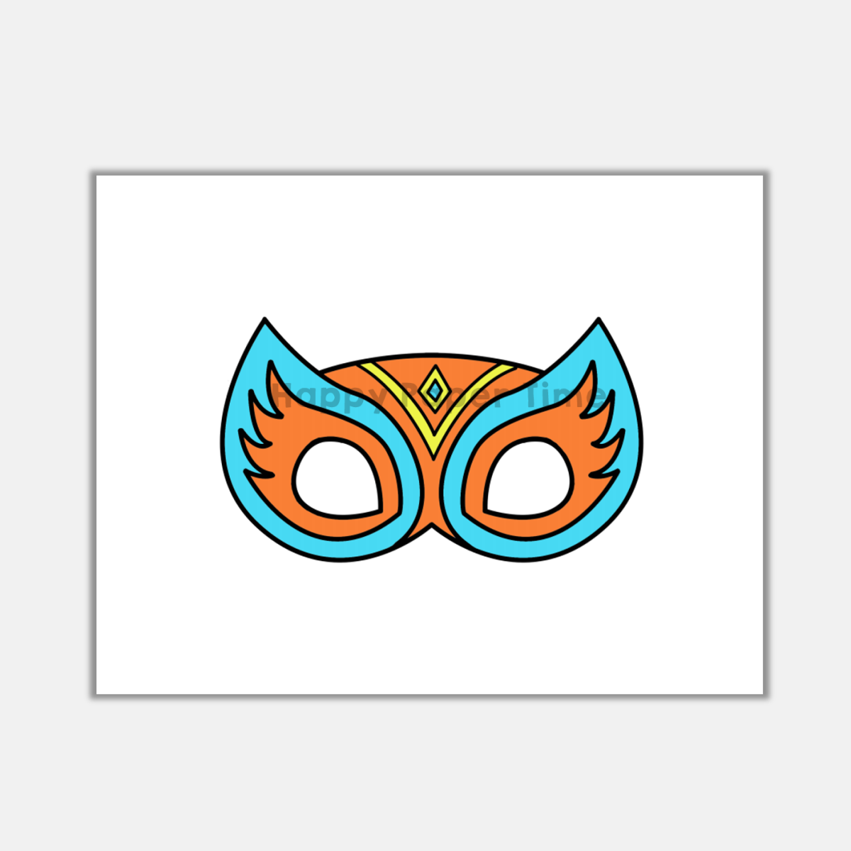 Superhero Paper Mask Printable hero Coloring Craft Activity Costume ...