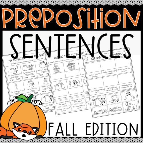 Fall Preposition Worksheets and Activities BUNDLE | Made By Teachers