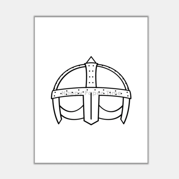 Knight Paper Mask Printable Medieval Coloring Craft Activity Costume 5 ...