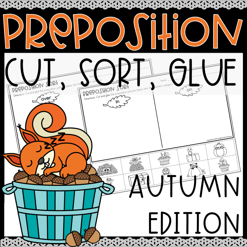 Fall Preposition Worksheets and Activities BUNDLE | Made By Teachers