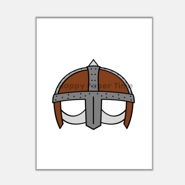 Knight Paper Mask Printable Medieval Craft Activity Costume 5 | Made By ...