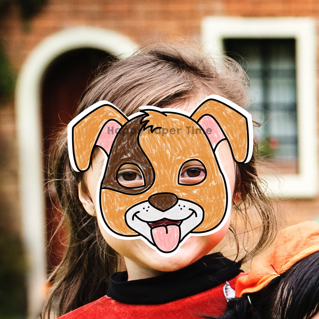 Dog Paper Masks Printable Animal Pet Coloring Craft Activity Costume ...