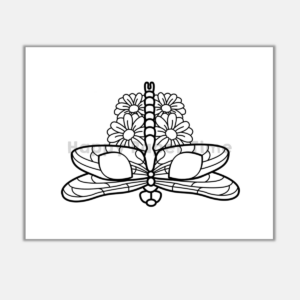Dragonfly Paper Masks Printable Insect Animal Coloring Craft Activity ...
