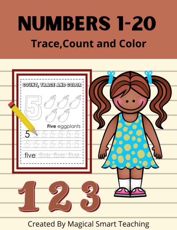 Number Writing Practice 1-20 | Kindergarten Math Worksheets|Trace ...