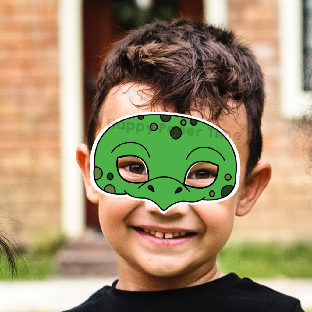 Turtle Paper Mask Printable Pond Animal Reptile Craft Activity Costume ...