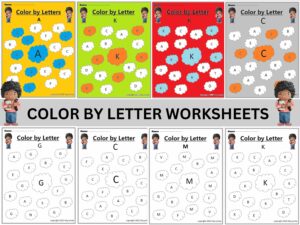 Color by Letters worksheets a to z 26 pages | Made By Teachers