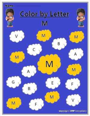 Color by Letters worksheets a to z 26 pages - Made By Teachers