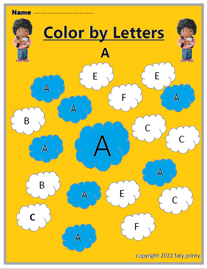 Color by Letters worksheets a to z 26 pages | Made By Teachers