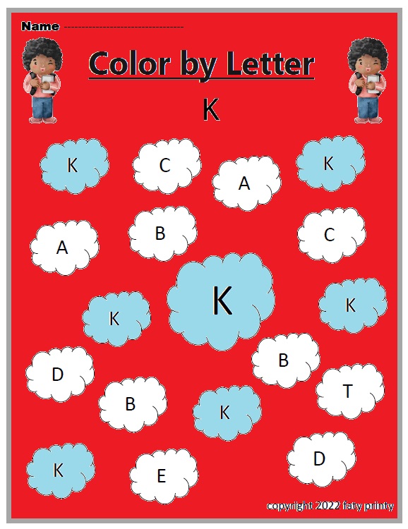 Color by Letters worksheets a to z 26 pages | Made By Teachers