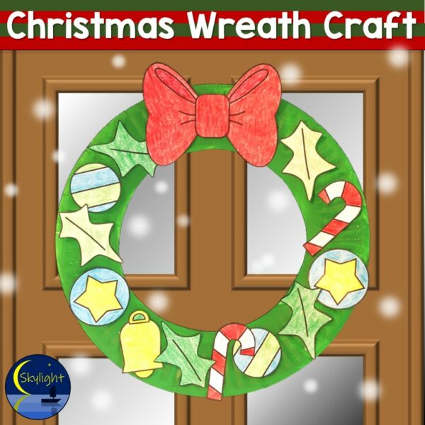 Christmas Wreath Paper Plate Craft | December Activity | Made By Teachers