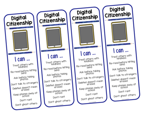 Digital Citizenship Bookmark | Made By Teachers