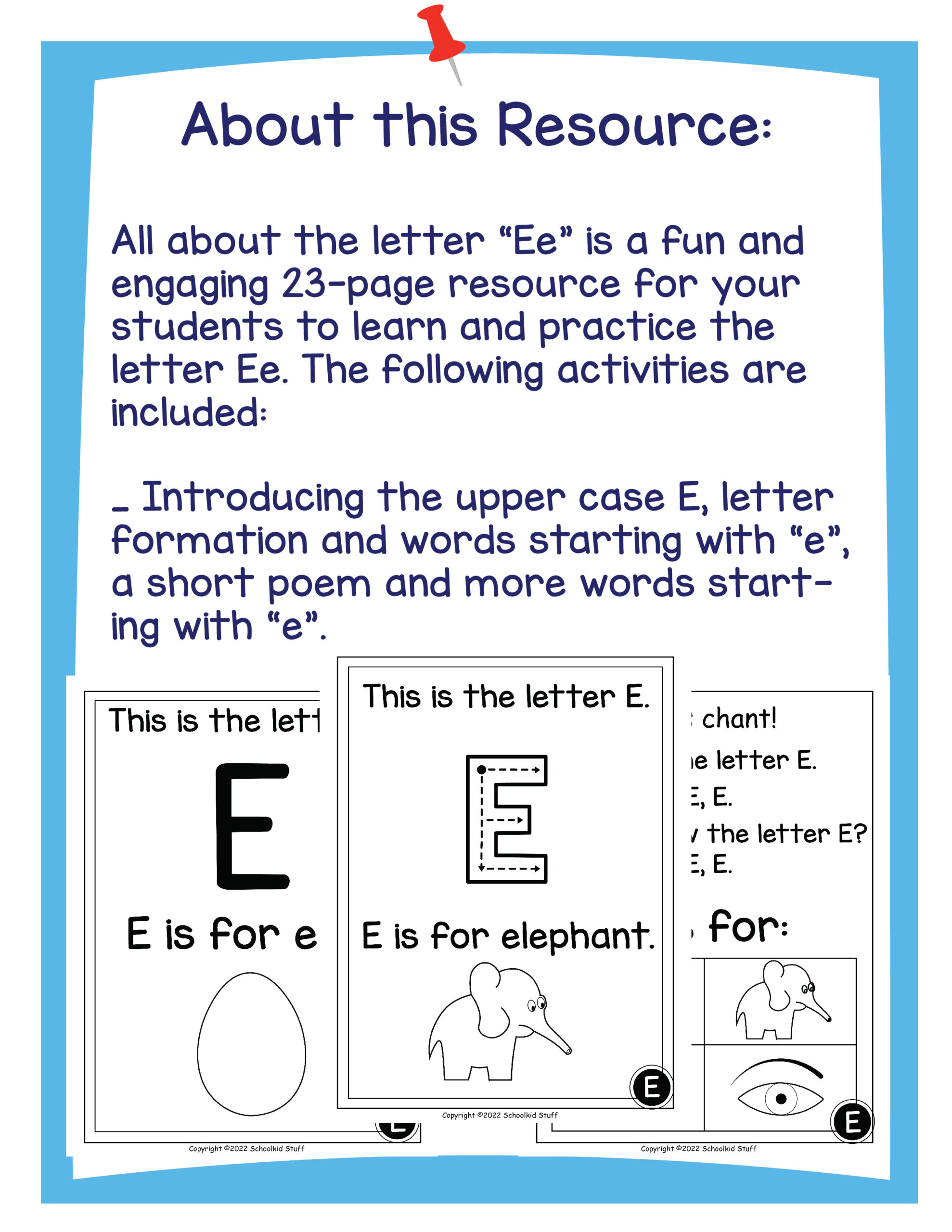 All About the Letter Ee | Alphabet Practice | Made By Teachers