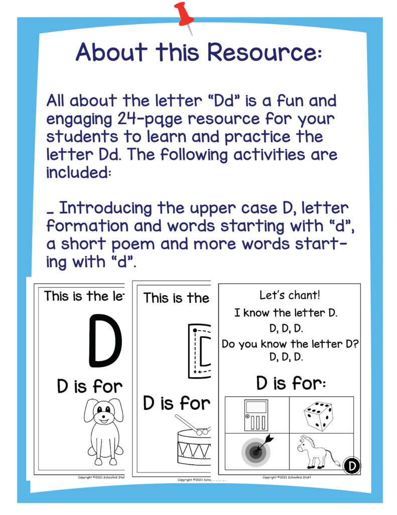 All About the Letter Dd | Alphabet Practice | Made By Teachers