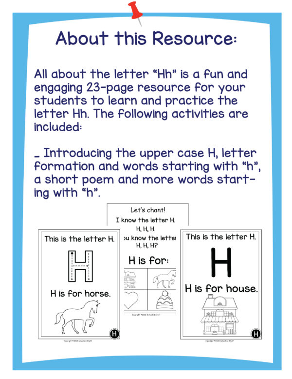 All About the Letter Hh | Alphabet Practice | Made By Teachers