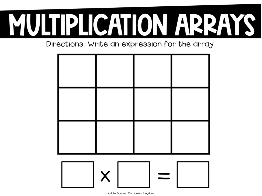 3rd Grade Multiplication Strategies Worksheets or Exit Tickets 3.OA.1 ...