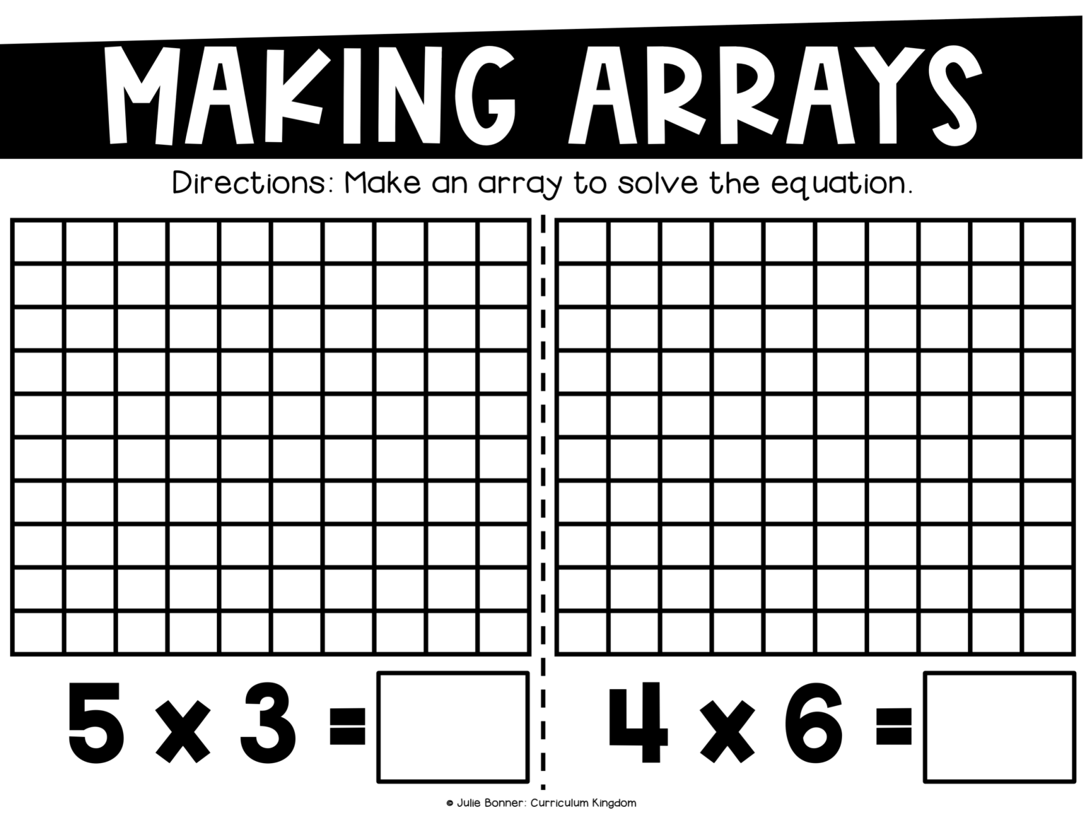 3rd Grade Multiplication Strategies Worksheets or Exit Tickets 3.OA.1 ...