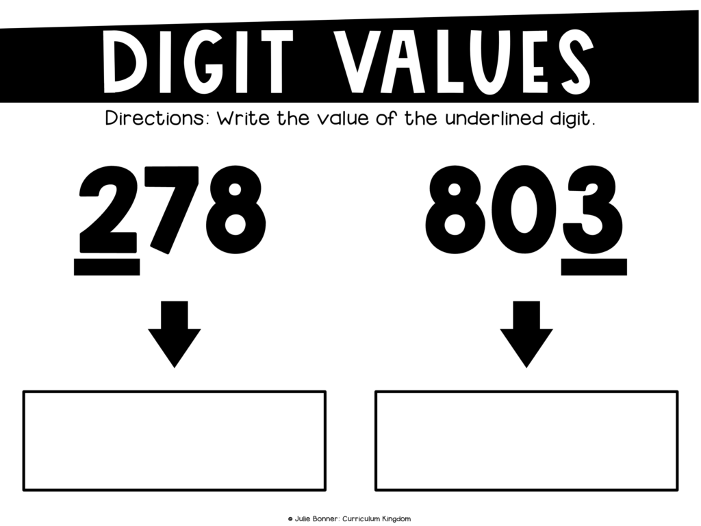 2nd Grade Place Value to 1,000 Worksheets and Exit Tickets 2.NBT.1 2 ...
