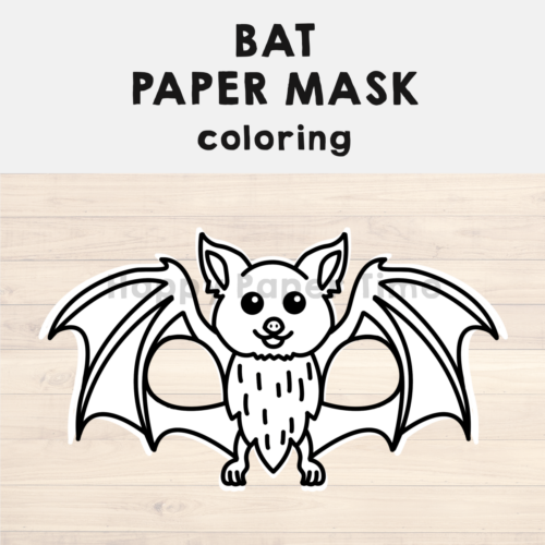 Halloween Paper Masks Printable Coloring Craft Activity Costume ...