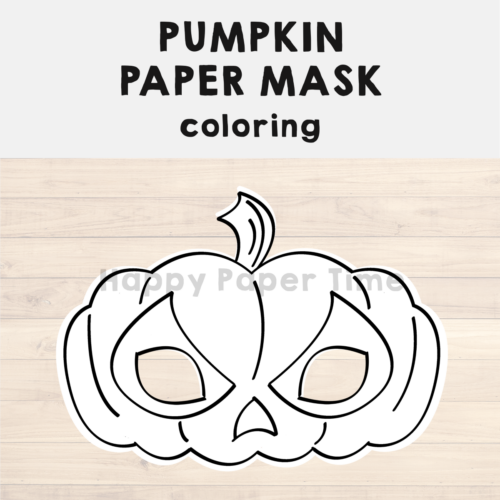Halloween Paper Masks Printable Coloring Craft Activity Costume Template | Made By Teachers