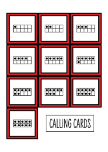 Christmas Bingo - Game Counting 1-10 - Numbers, Ten Frames and Tally ...