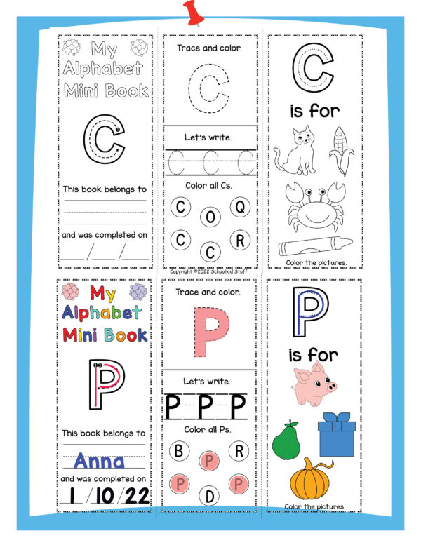 Alphabet Mini Books | Foldable No Prep | Made By Teachers
