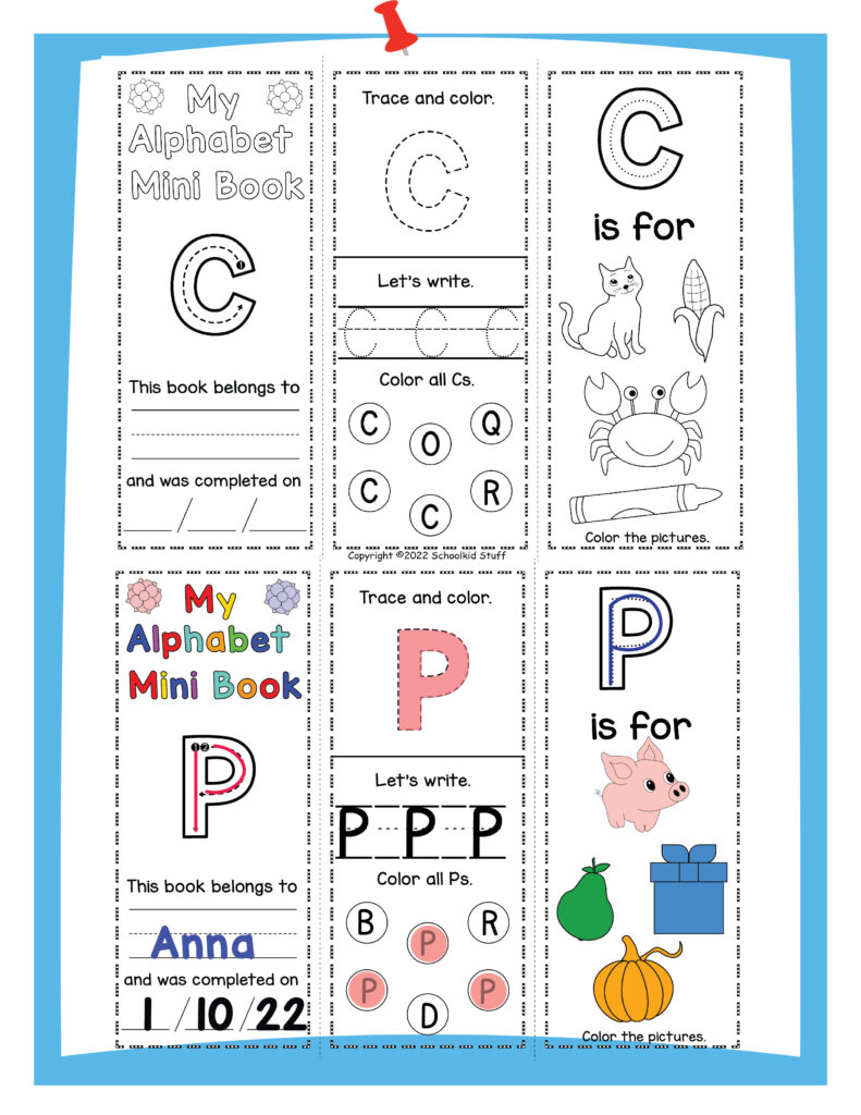Alphabet Mini Books | Foldable No Prep | Made By Teachers