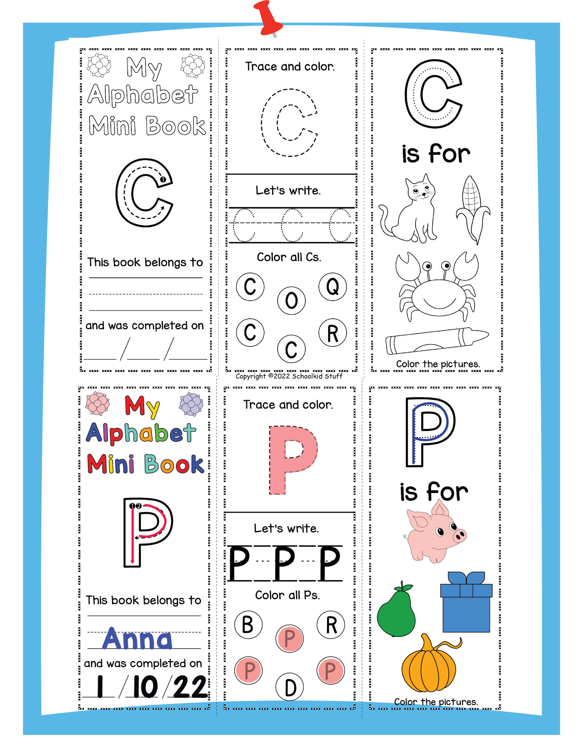 Alphabet Mini Books | Foldable No Prep | Made By Teachers