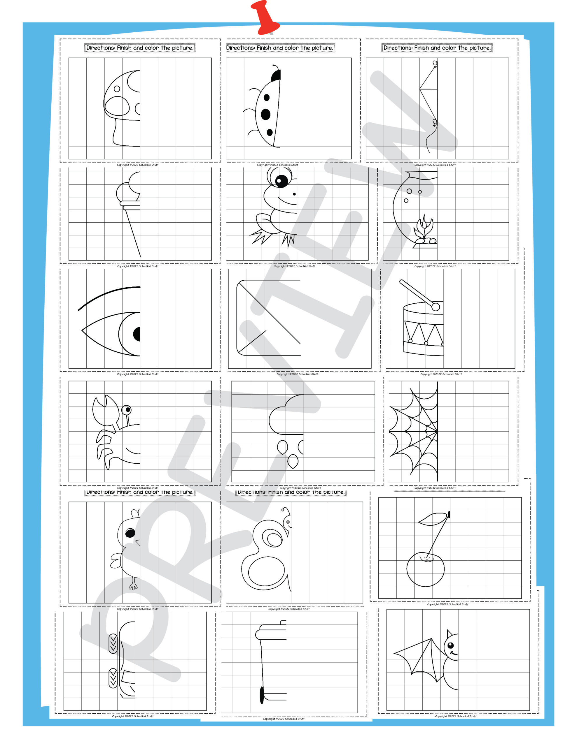 Symmetry Line Art | Made By Teachers