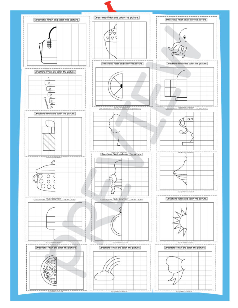 Symmetry Line Art - Made By Teachers