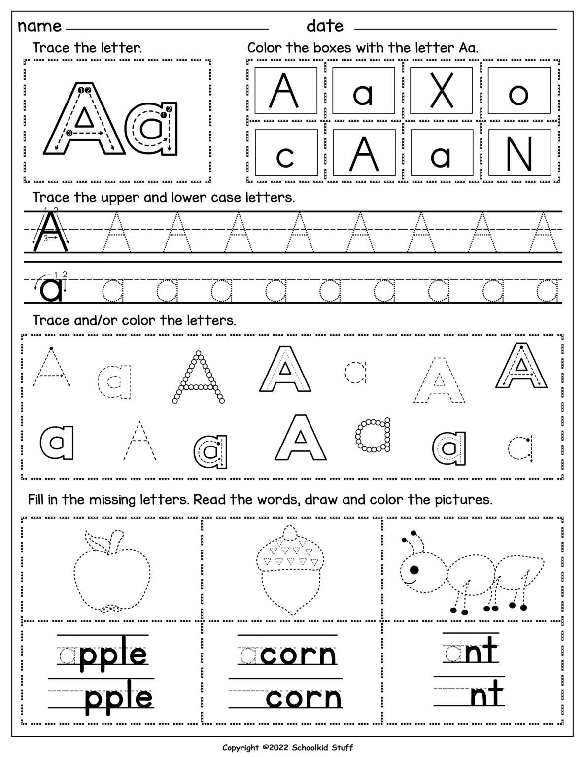 Alphabet Tracing, Letter Formation and Beginning Sounds - Made By Teachers