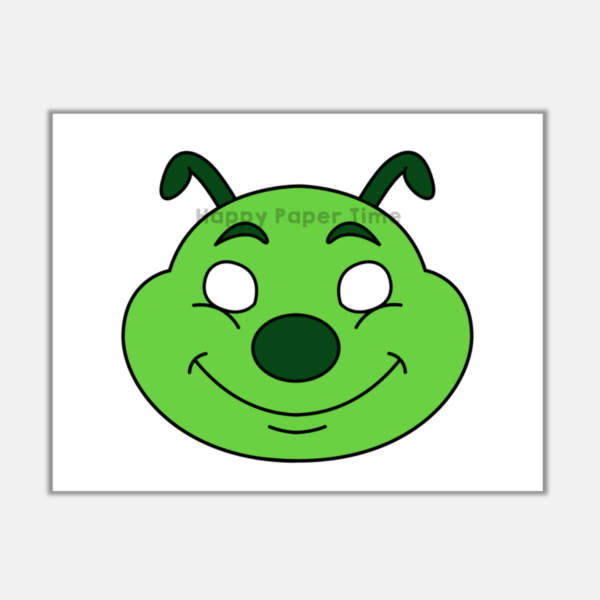 Caterpillar Paper Mask Printable Bug Insect Animal Craft Activity ...