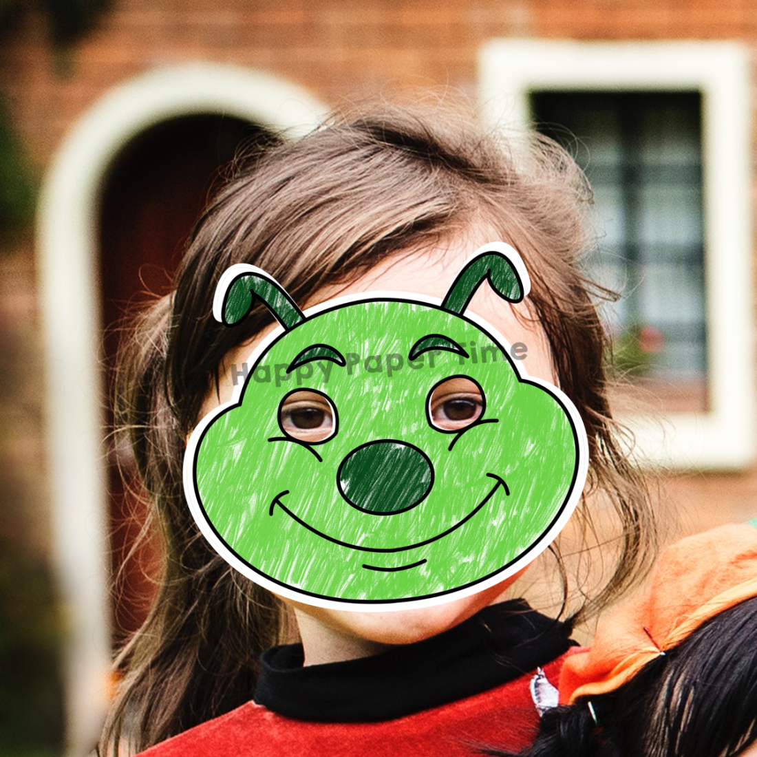 Caterpillar Paper Masks Printable Bug Animal Coloring Craft Activity ...