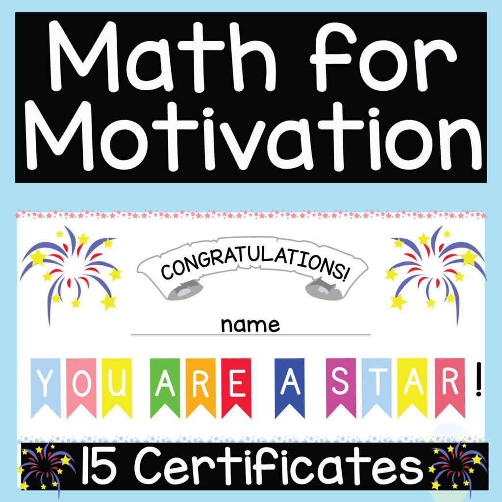 Motivational Math Certificates | Made By Teachers