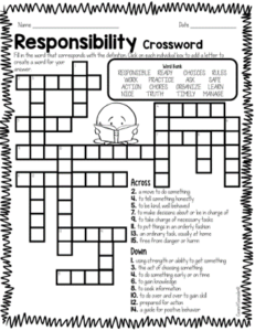 Responsibility Worksheet Set of 12 | Made By Teachers
