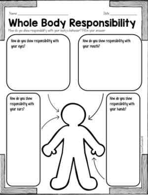 Responsibility Worksheet Set of 12 | Made By Teachers