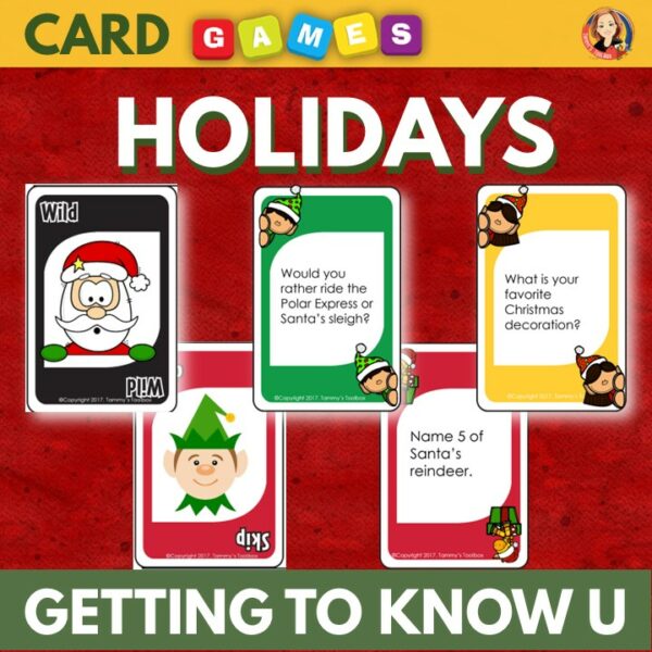 Christmas Holiday Card Game and Activities | Made By Teachers