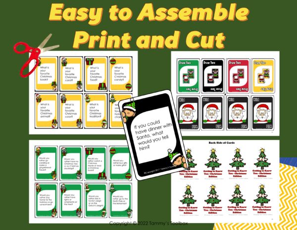 Christmas Holiday Card Game and Activities | Made By Teachers